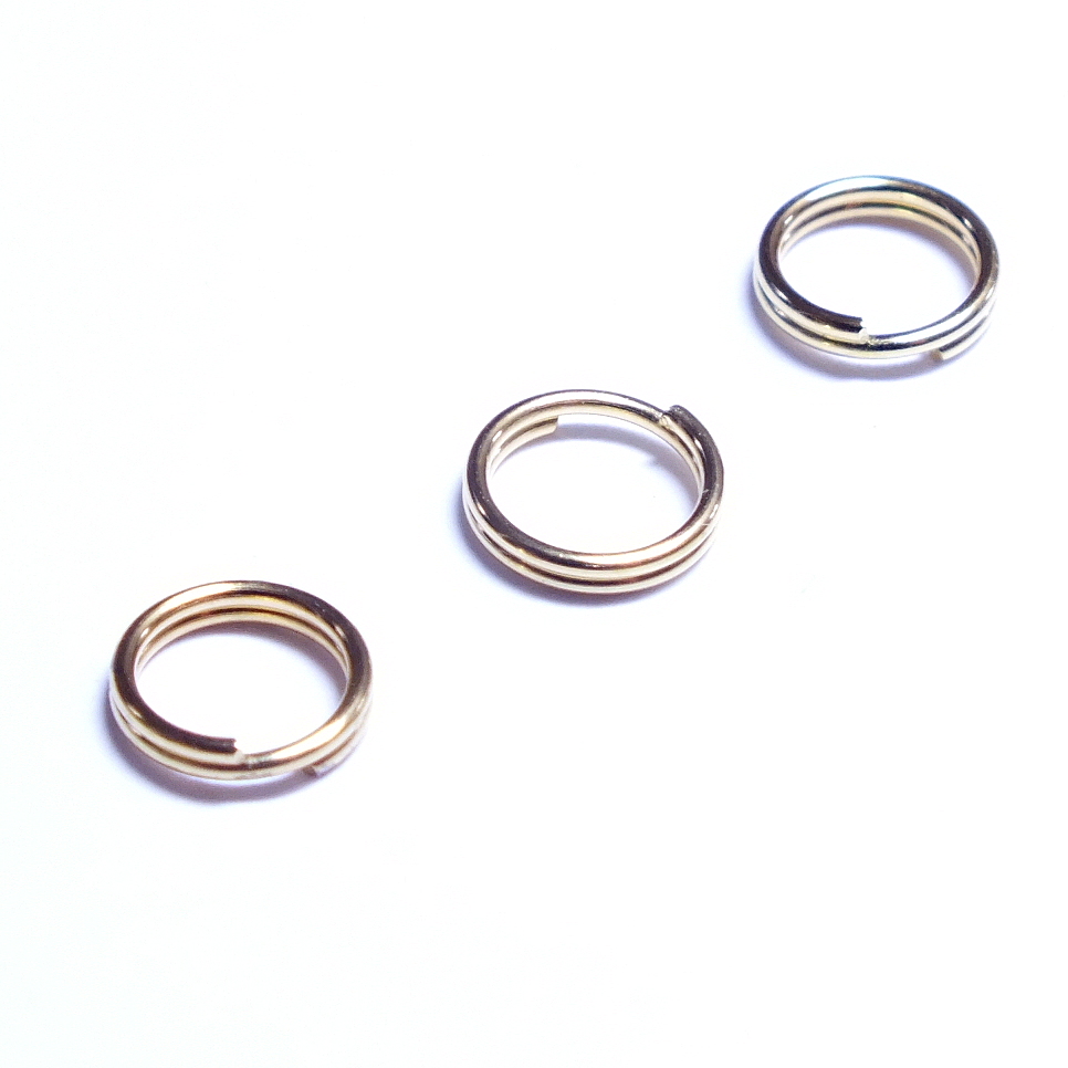 25 x Gold Coloured Metal Split Rings 5mm – The Beadster