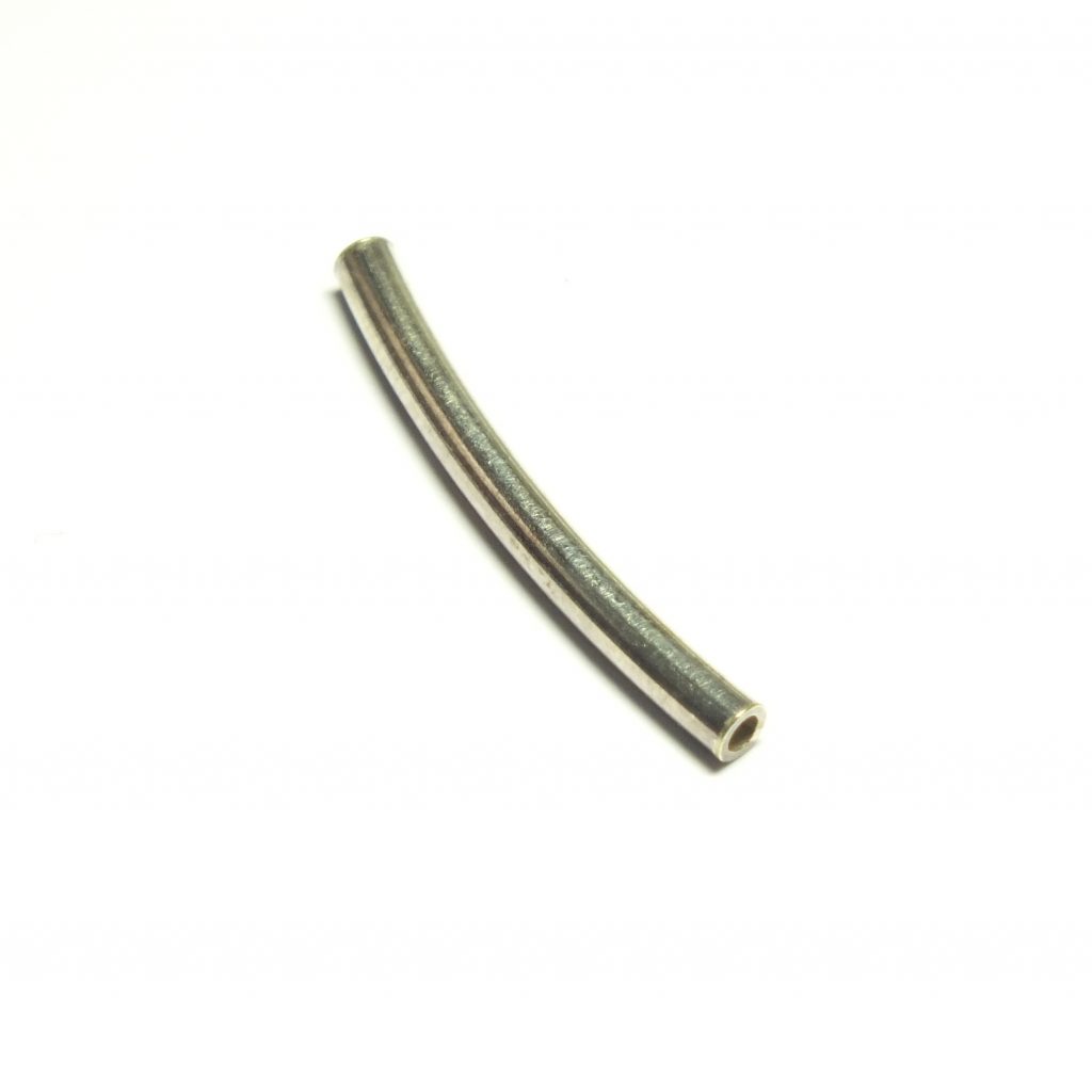 2 x Sterling Silver Pipe Beads 21.9 x2.5mm - The Beadster