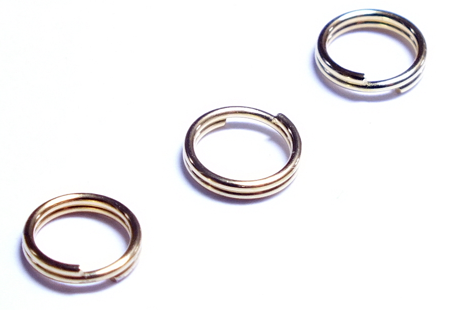 25 x 6mm Gold Split Rings – The Beadster