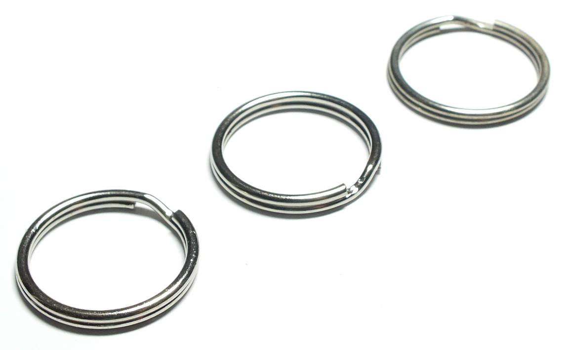 Bag of Silver Coloured Key Rings 20mm Diameter – The Beadster